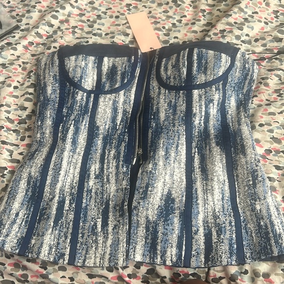 Micas | Tops | Micas Bluegray Corset | Poshmark